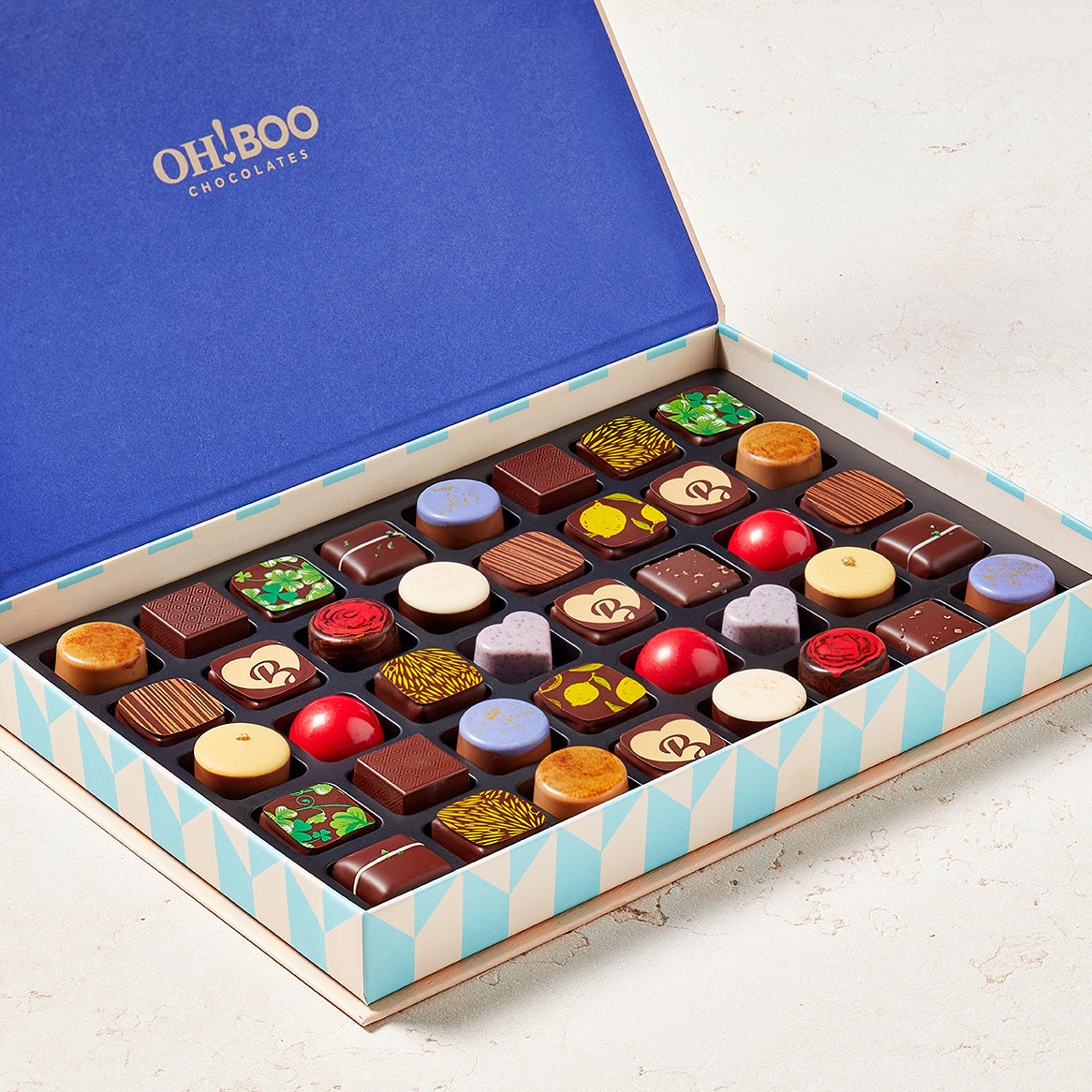 40 Piece Praline Box – Oh!Boo chocolates